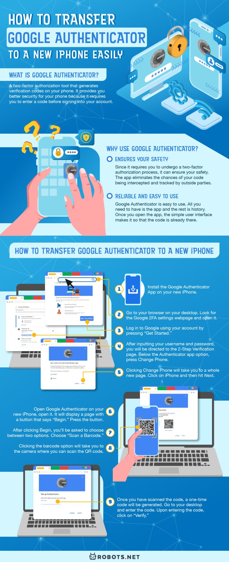 How to Transfer Google Authenticator to a New iPhone Easily | Robots.net